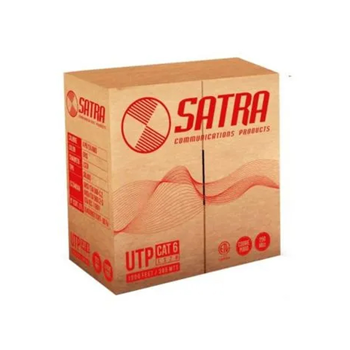 Satra - Cable U/UTP Cat6 LSZH 4PX24AWG 305m interiores. | Comutel Perú