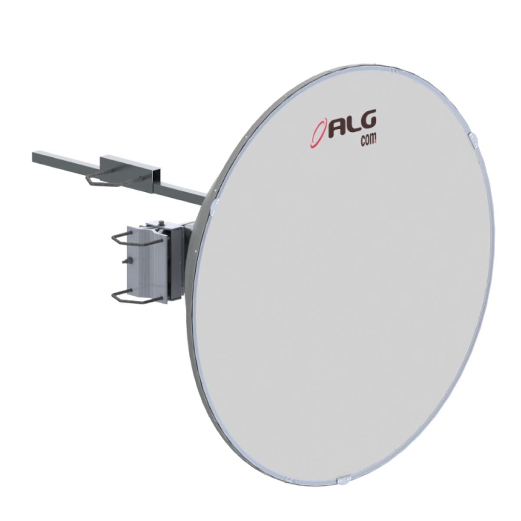 ALGcom - Antena parabólica 6Ghz, rango de 5.9 - 7.125 GHz, 38 dBi / 180 ...